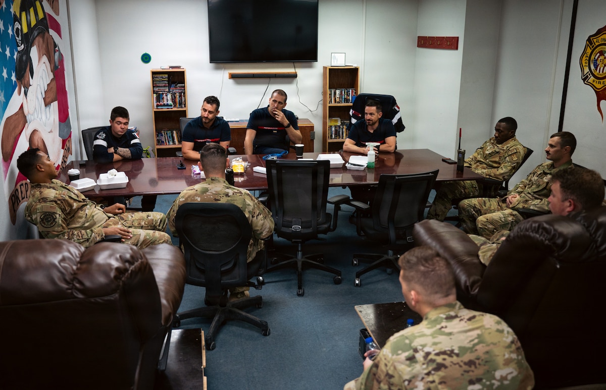 French firefighters tour U.S. firehouse > U.S. Air Forces Central > News