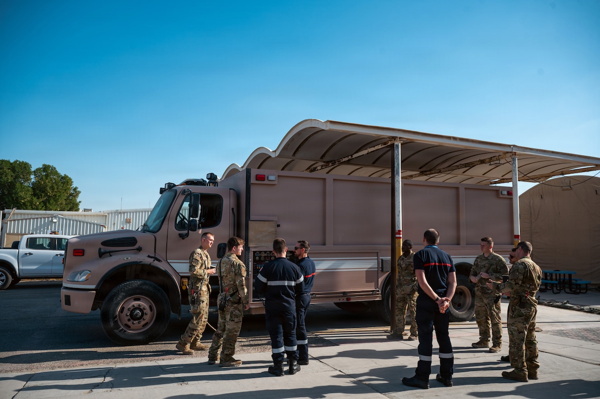 French firefighters tour U.S. firehouse > U.S. Air Forces Central > News