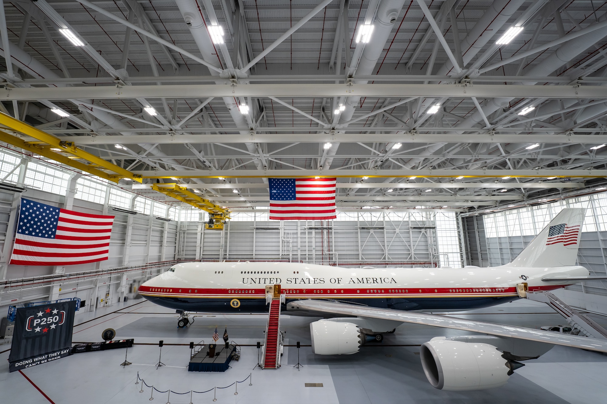 VC-25B Bridge aircraft arrives at Joint Base Andrews, begins ...